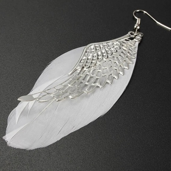 assorted brands | Jewelry | New Angel Wing Feather Dangle Earring ...